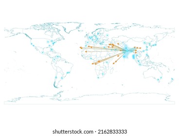 India Map Export Concept Map India Stock Illustration 2162833333 ...