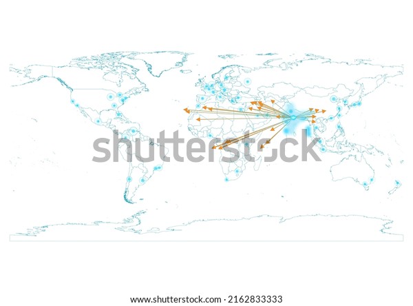 India Map Export Concept Map India 库存插图 2162833333 | Shutterstock
