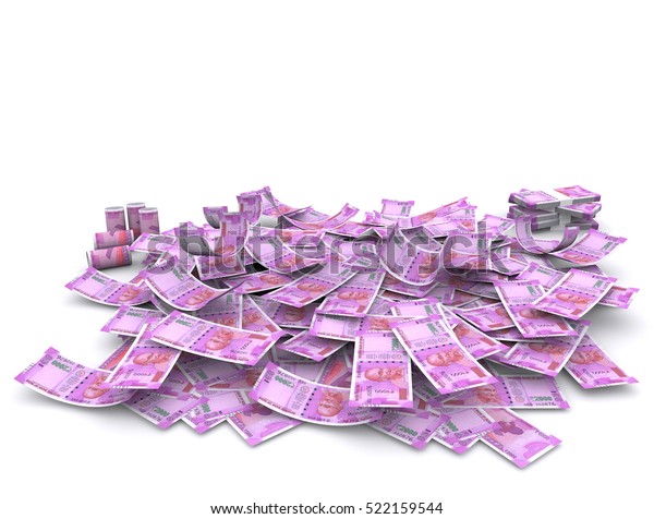 Indian 2000 Rupee Currency Note Stock Illustration 522159544