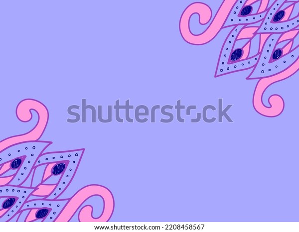 Indian Motifs Pattern Background Deepavali Poster Stock Illustration ...