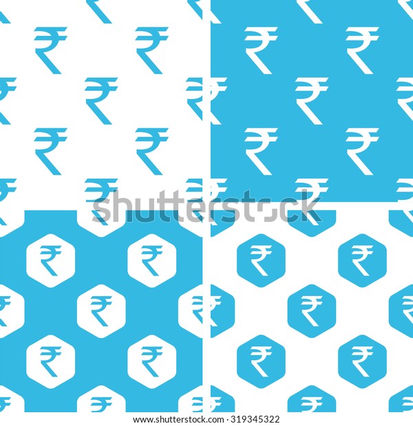 Indian Rupee Patterns Set Simple Hexagon Stock Illustration 319345322 ...