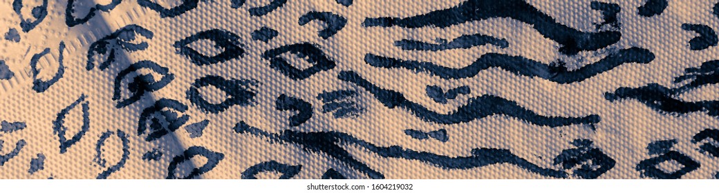 Indigo Skin Leopard Pattern Blue Pattern Stock Illustration 1604219032 ...