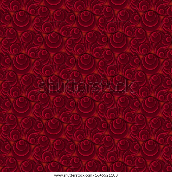 Indonesian Batik Modern Patterns Red Batik Stock Illustration ...