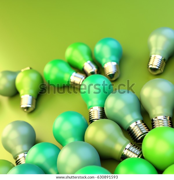 Infinite Bulbs Background 3d Rendering Stock Illustration 630891593 ...