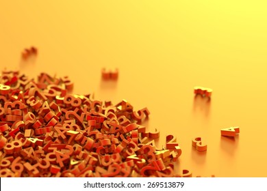 Infinite Numbers Background 3d Render Stock Illustration 269513879 ...