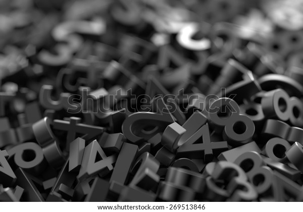Infinite Numbers Background 3d Render Stock Illustration 269513846 ...