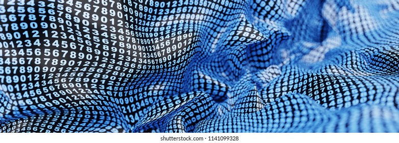 Infinite Random Numbers 3d Rendering Original Stock Illustration ...