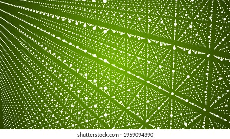 Infinity Illusion Background Dots Glowing Particles Stock Illustration ...