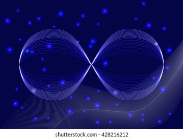 Infinity On Blue Background Stock Illustration 428216212 | Shutterstock