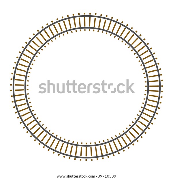 Infinity raster circle train railway track