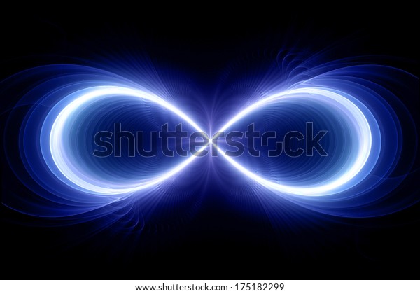 Infinity Sign Computer Generated Fractal Background Stock Illustration ...