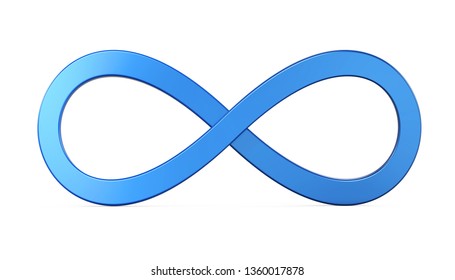 Infinity Symbol Blue Color Stock Vector (Royalty Free) 1891092454 ...