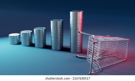 Inflation Concept Image 3d Rendering Stock Illustration 2167630517 ...