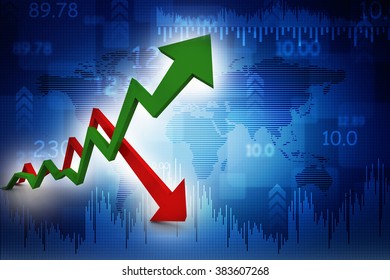 Inflation Deflation Graph Stock Illustration 383607268 | Shutterstock