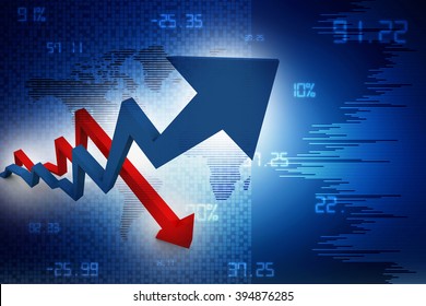 Inflation Deflation Graph Stock Illustration 394876285 | Shutterstock