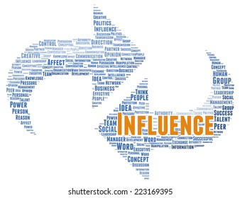 Influence Word Cloud Shape Concept Stock Illustration 223169395 ...