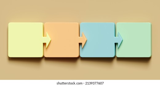 Infographic Square Arrows Concept 4 Options Stock Illustration ...