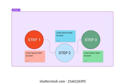 Infographic Template Process Flow Stock Illustration 2166126395 ...
