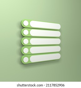 Infographics Design Template Five Vertically Spaced Stock Illustration ...