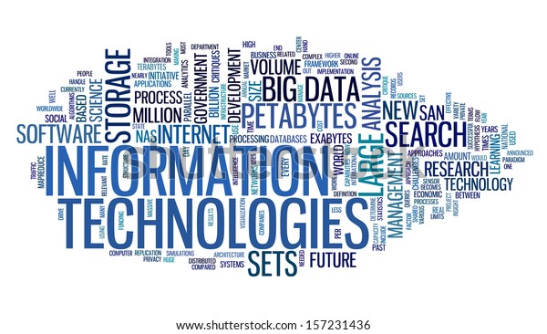 Information Technology Concept Tag Cloud On Stock Illustration 157231436
