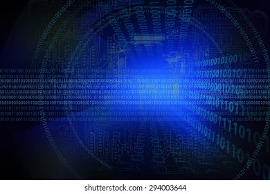 Information Technology Data Concept Blue Background Stock Illustration ...