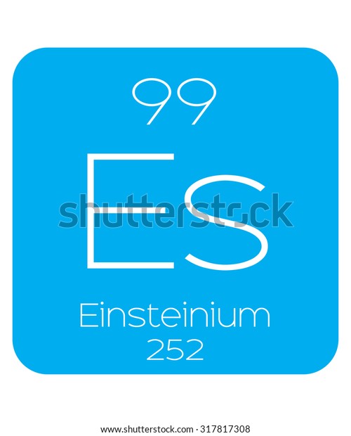 Informative Illustration Periodic Element Einsteinium Stock Illustration 317817308