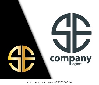 Initial Letter Se Linked Circle Logo Stock Illustration 621279416 ...