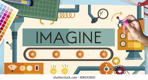 Innovation Ideas Imagine Processing System Concept 库存插图 408192850 ...