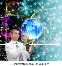 Innovative Engineering Computers Designing Stock Illustration 119643439 ...