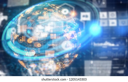 Innovative Technology Background Stock Illustration 1205143303 ...