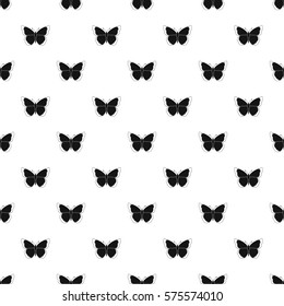 Simple Illustration Insect Butterfly Vector Pattern Stock Vector ...
