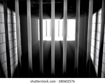 Inside Jail Light Coming Outside 3d Stock Illustration 180602576 ...