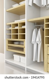 Inside Modern Closet 3d Rendering Stock Illustration 64373797 ...
