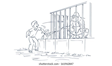 Inside Zoo Stock Illustration 161962847 | Shutterstock