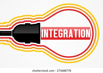 Integration Word Lightbulb Concept Stock Illustration 273688778 ...