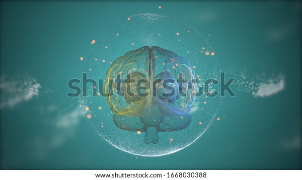 Intellectual Property Concept 3d Render Animated Stock Illustration ...