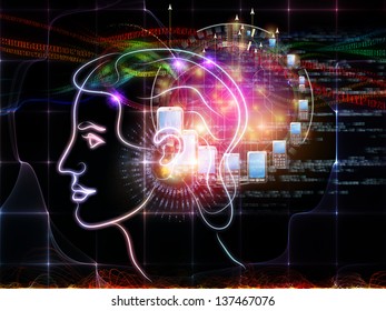 Face Detection Recognition Digital Human 3d Stock Illustration 1243721674
