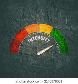 Intensity Measuring Device Arrow Scale Stock Illustration 2148378081 ...