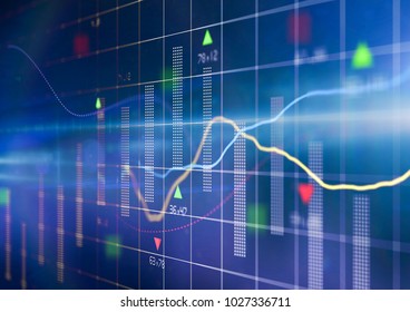 Interactive Financial Quotes Technical Analysis Stock Illustration ...