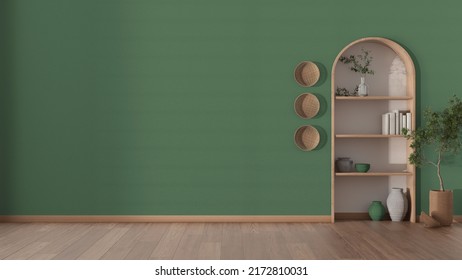 Interior Design Background Concept Idea Green Stock Illustration ...