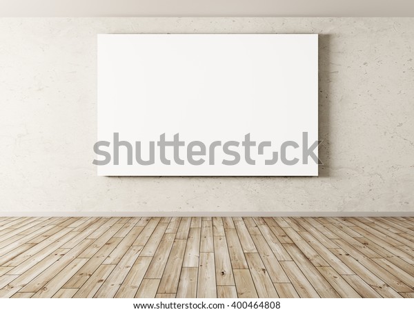 Interior Empty Room Big Poster Background Stock Illustration 400464808 ...