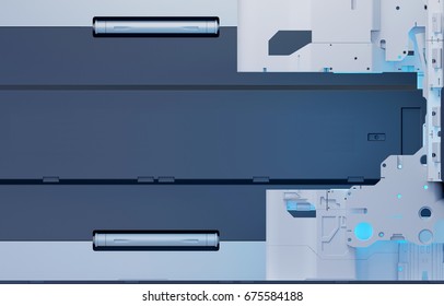 Interior Future Side View Stock Illustration 675584188 | Shutterstock