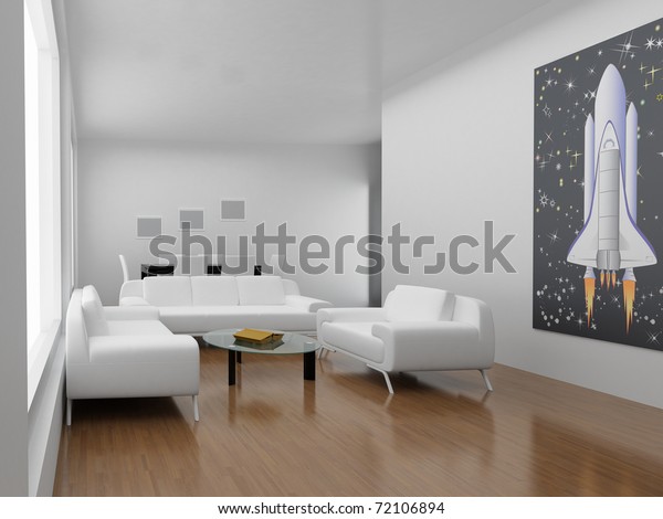 Interior Modern Room High Resolution Image Stock Illustration 72106894 ...