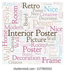 Interior Poster Word Cloud Stock Illustration 1177855552 | Shutterstock