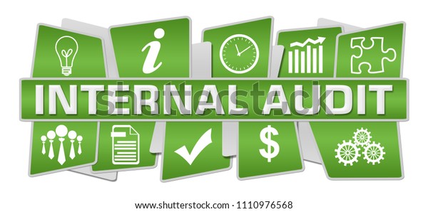 Internal Audit Concept Image Text Related Stock Illustration 1110976568
