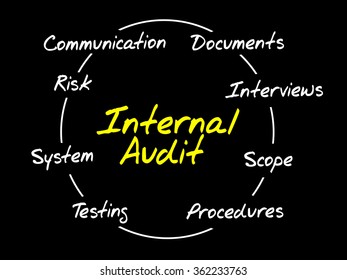 Internal Audit Process Circle Business Concept Stock Illustration 362233763
