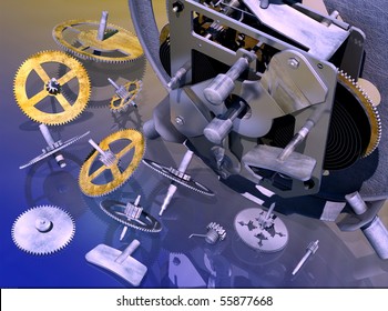Internal Device Mechanical Clock Stock Illustration 55877668 | Shutterstock
