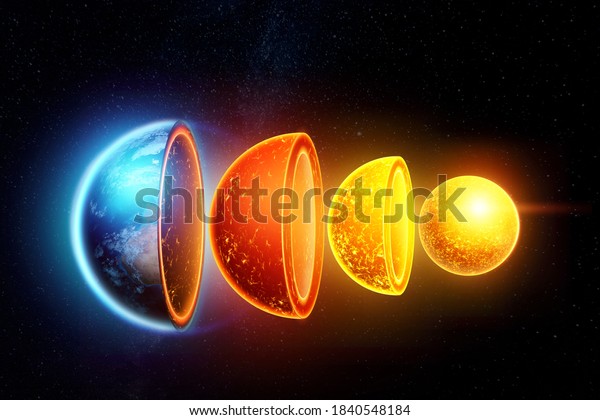 Internal Structure Earth Structure Core Geological Stock Illustration ...