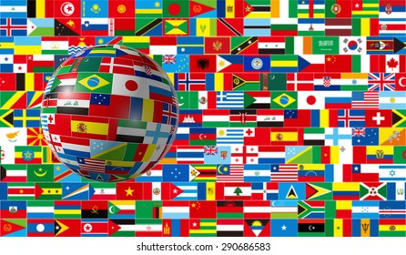 206 Flags Wold Update July 2013 Stock Illustration 147909275
