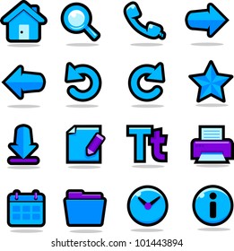 Internet Browsing Icons Set Stock Illustration 101443894 | Shutterstock